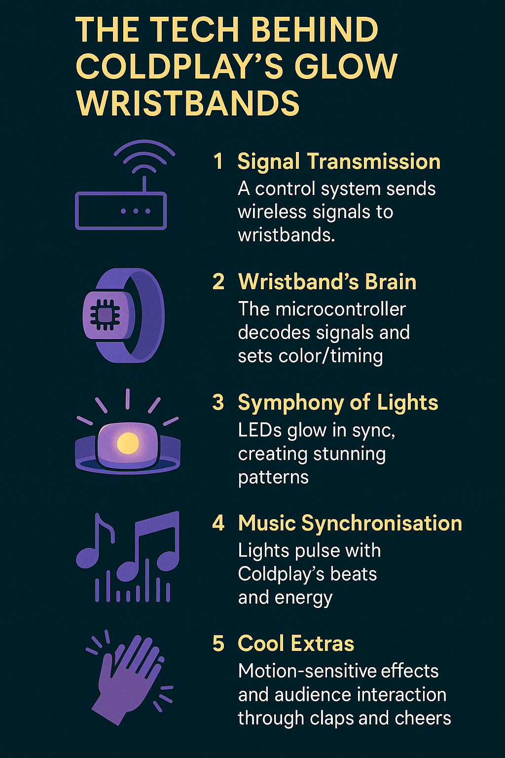 Coldplay's Concerts Shine with Light Wristbands