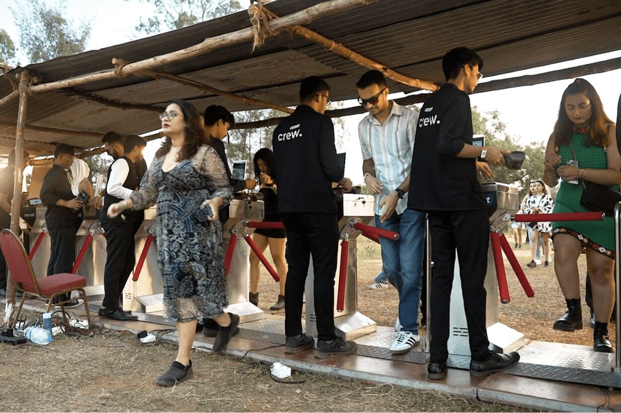 Turnstile Entry with QR Code Check-In